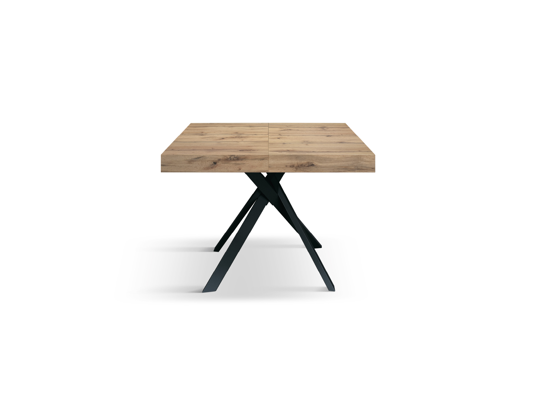 Tavolo allungabile Leonardo da 95 a 145 con gambe incrociate nere ...