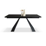 Tavolo allungabile George da 160 a 240 con gambe incrociate nere ...